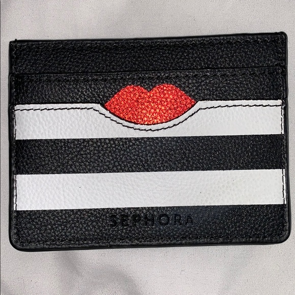 Sephora | Bags | Sephora Vib Limited Edition Red Lips Card Holder ...